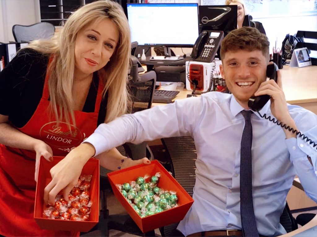 Lindt Lindor - Brilliant UK Office Sampling Case Study